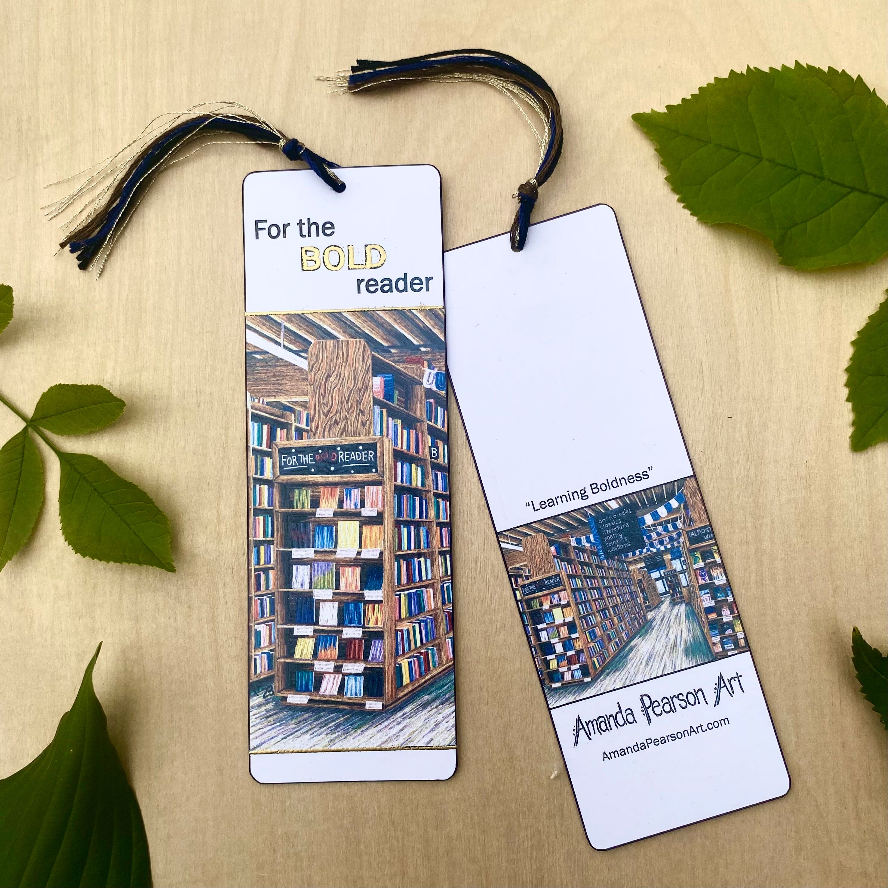 “For the Bold Reader” Bookmarks – Amanda Pearson Art